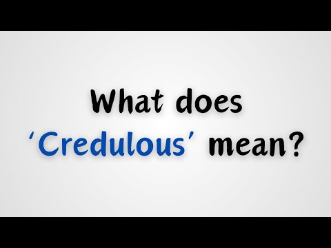 What does Credulous mean?