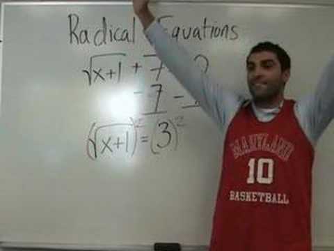 Algebra - Radical Equations