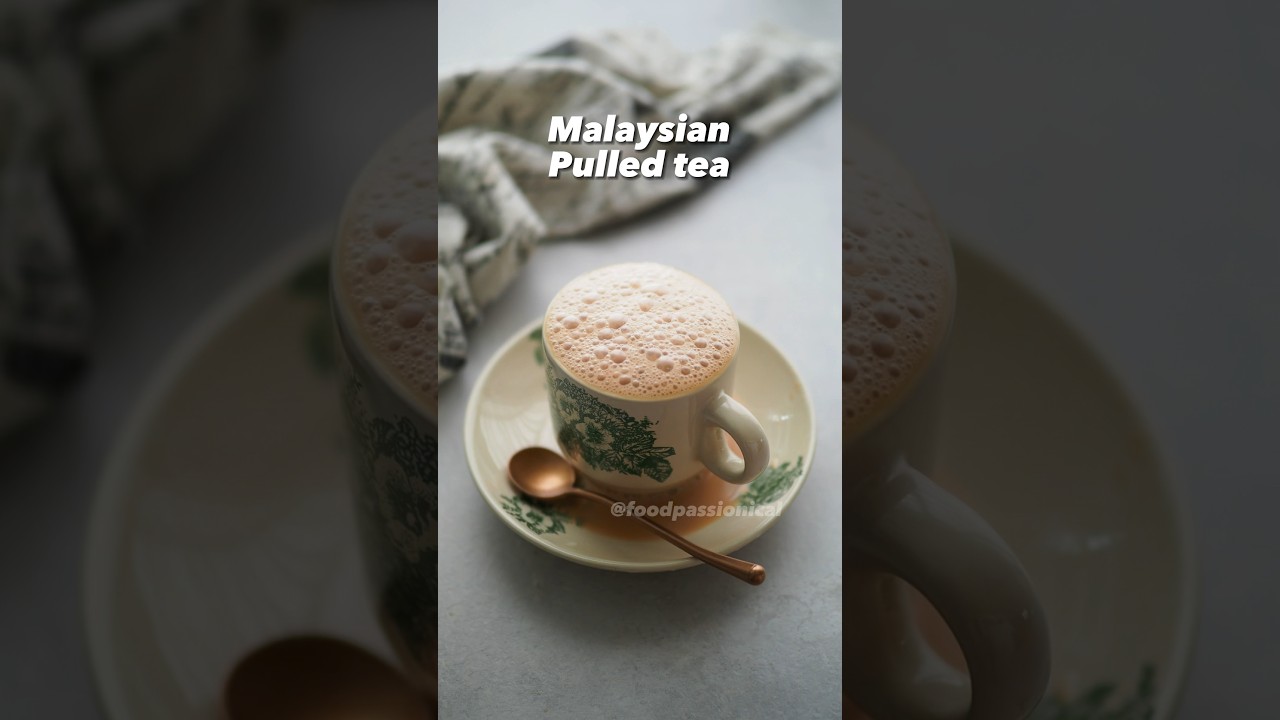 Authentic Malaysian Teh Tarik “pulled tea” #asianrecipes #tehtarik
