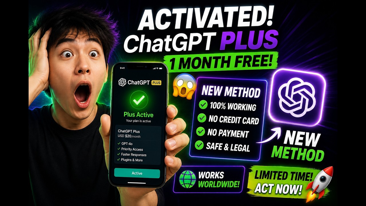 Free ChatGPT Plus: One Month No Payment Required