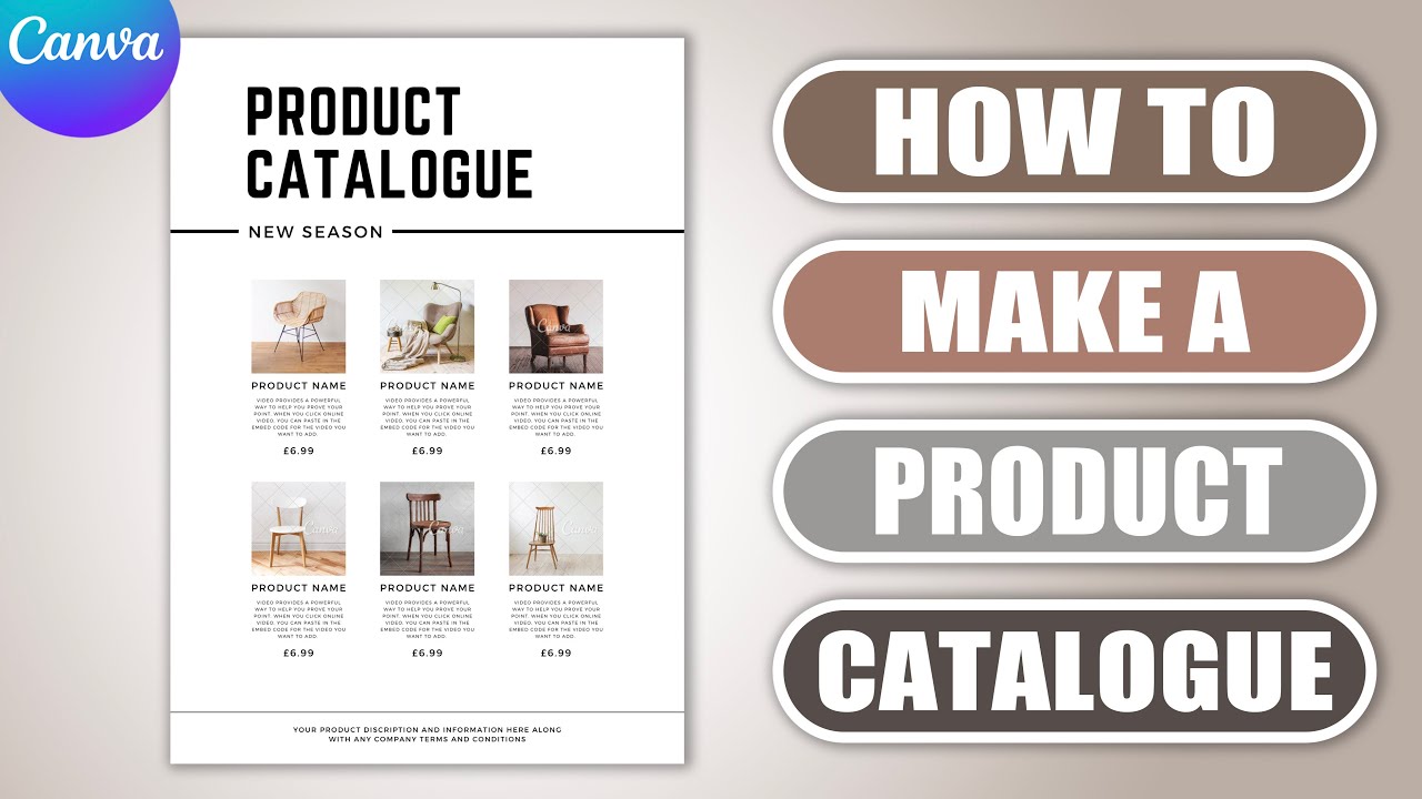 How to make a Product Catalogue in CANVA | Product Brochure | Flyer