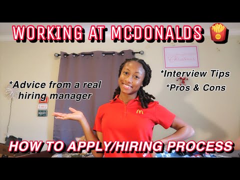 WORKING AT McDONALD'S |HIRING PROCESS, HOW TO APPLY| *Interview tips, pros & cons.