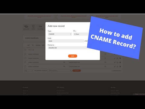 How to add CNAME record? (UPDATED 2021)
