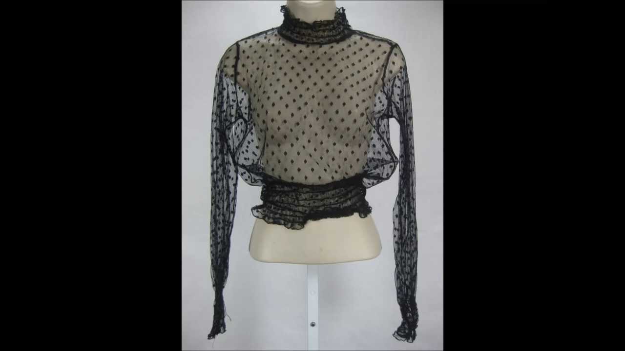 BUY IT NOW!!!- OOTD Trendy Sheer Black Long Sleeve SMALL Blouse Gwenis-Stuff eBay Top Rated Seller