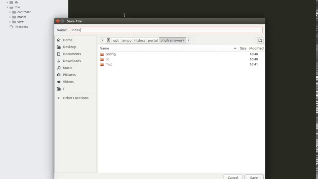 PHP MVC Framework - 3.  Setting up index  php