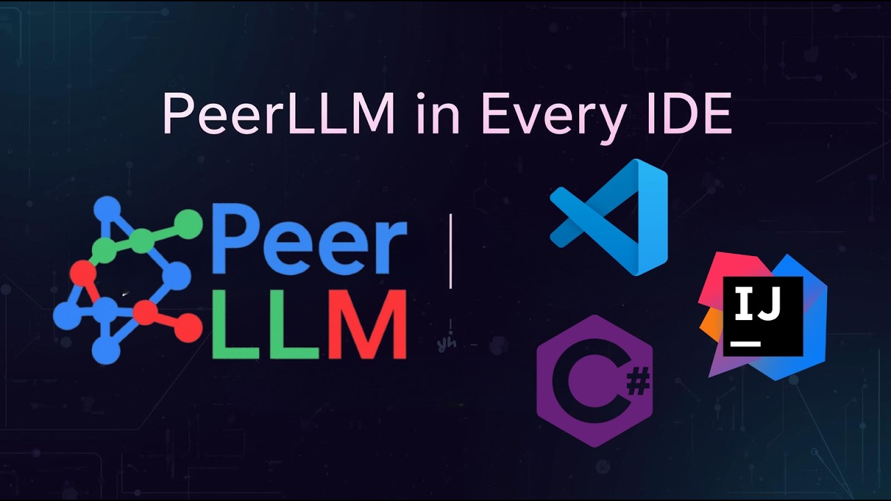 PeerLLM Demo Across VSCode, C#, and IntelliJ