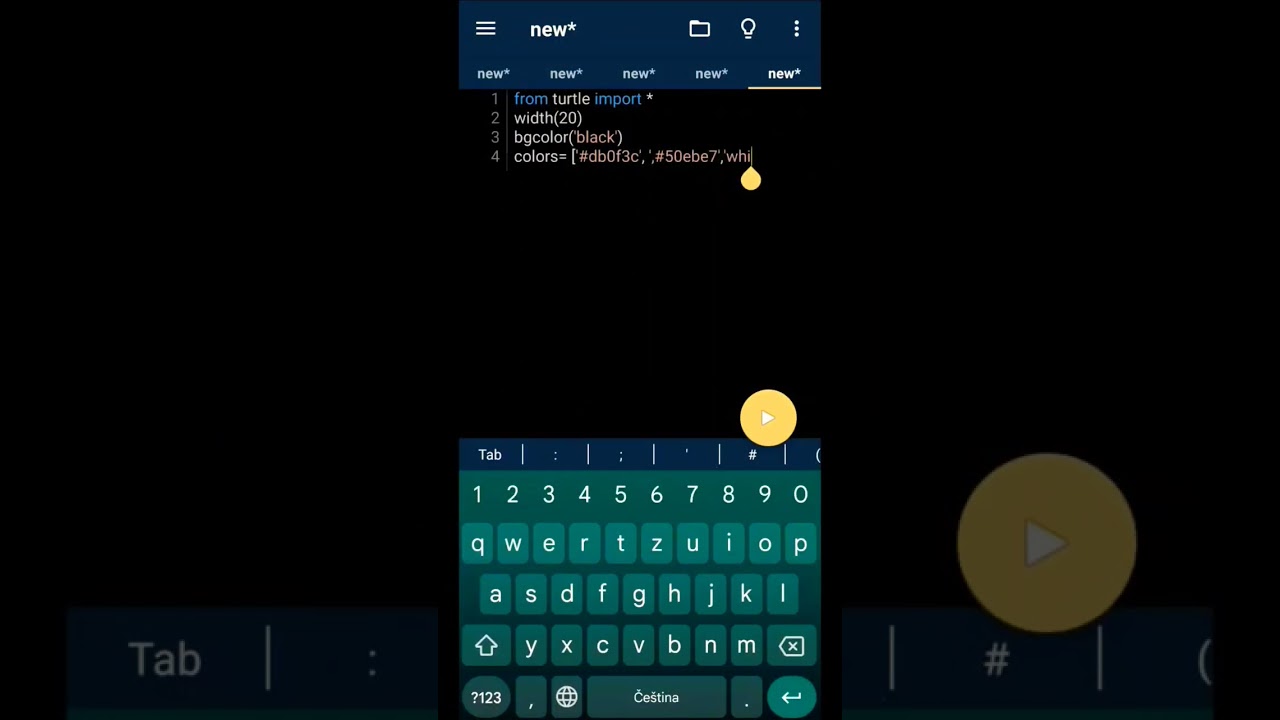 coding TikTok logo in python (turtle) #shorts #coding #programming #turtle