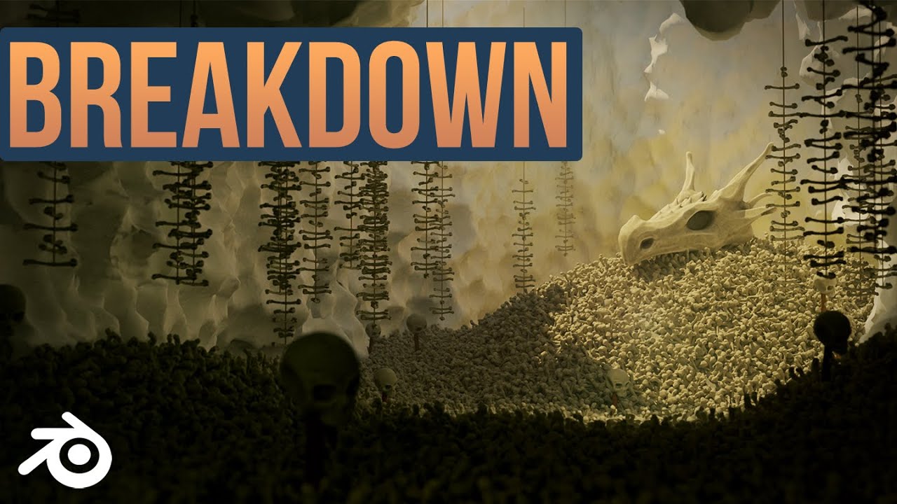 Stylized Cave Scene in Blender | Breakdown
