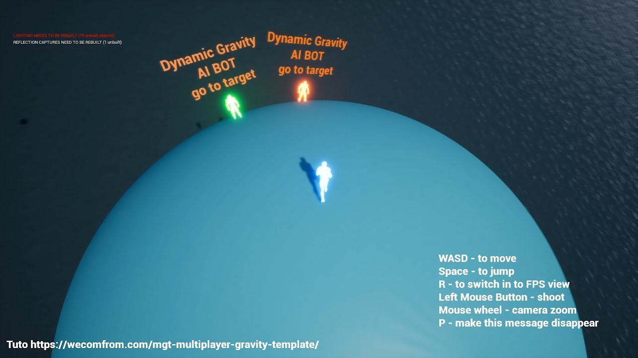 MGT - AI navigation in Dynamic Gravity for Unreal Engine