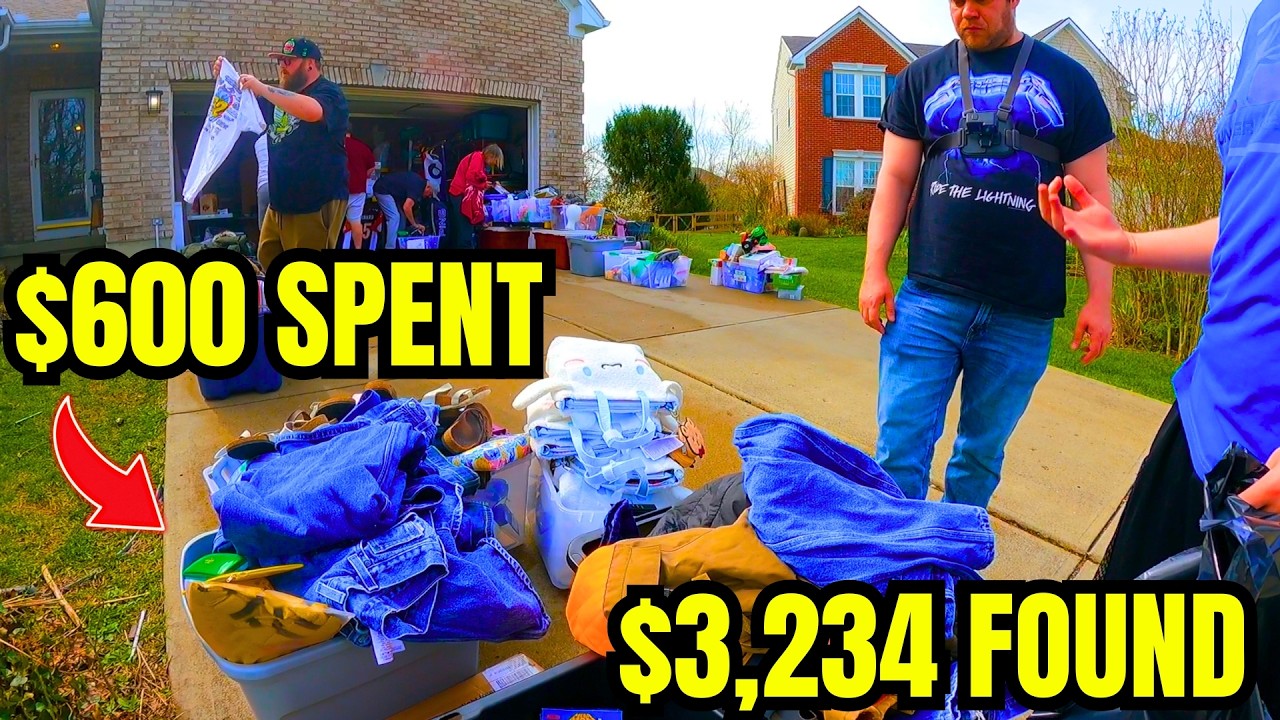 WE FOUND $3,234 IN VALUE AT OUR RESELLER RIVAL’S YARD SALE!