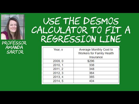 Use the Desmos Graphing Calculator for Linear Regression