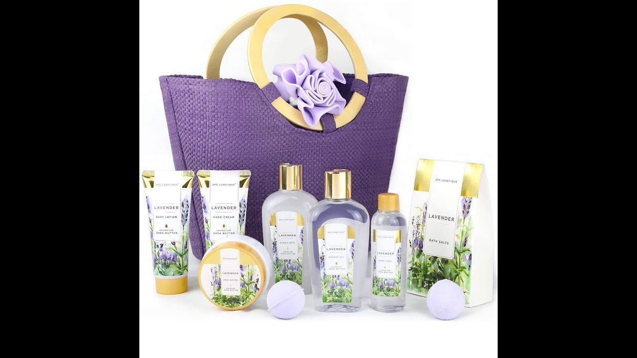 Lavender Bath and Body Gift Set with Bath Bomb