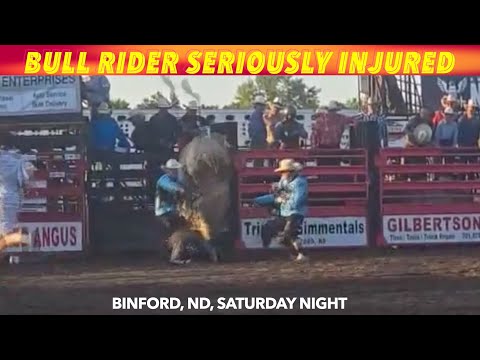 Bull Rider Seriously Injured At Binford, North Dakota Rodeo