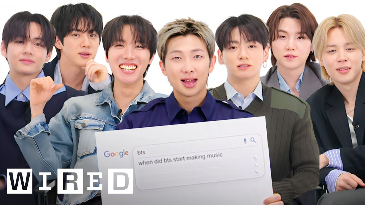 BTS (방탄소년단) Answer The Web's Most Searched Questions | WIRED