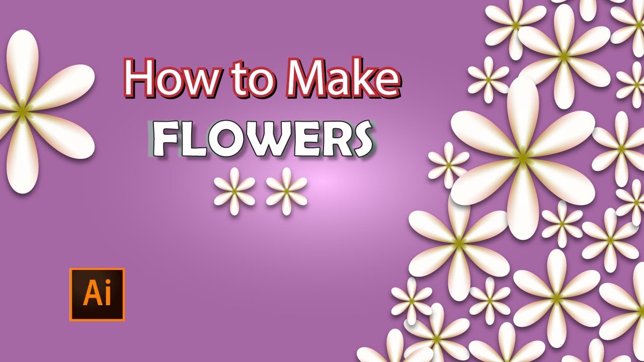 How To Make Beautiful Floral Vector in Illustrator Using Blend Tool | Illustrator Tutorial