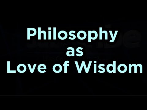 Philosophy as "PHILOS" and "SOPHIA" - Love of Wisdom #greekWord