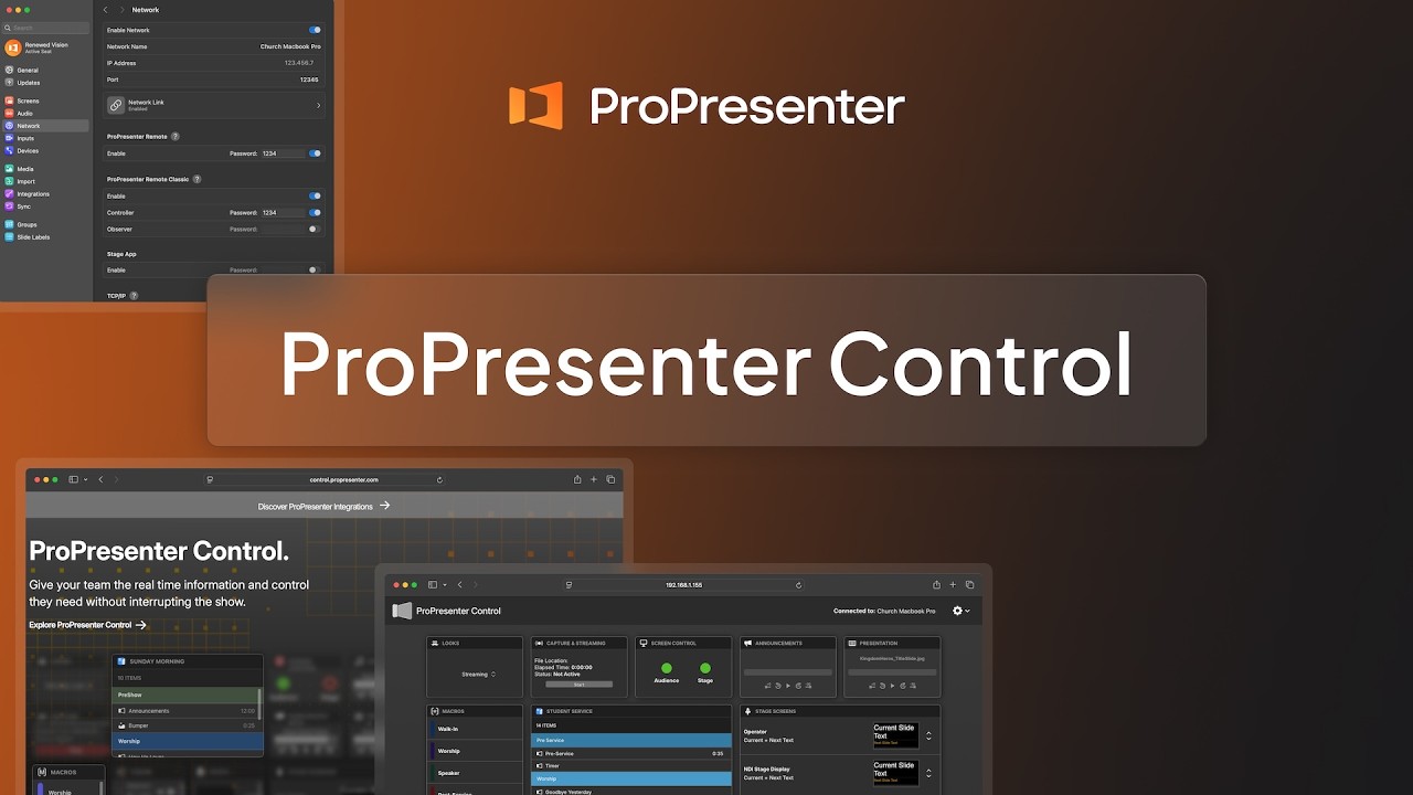ProPresenter- How to use ProPresenter Control
