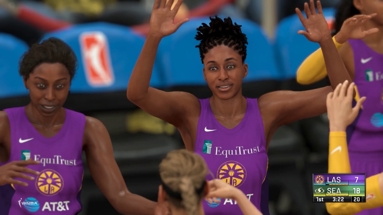 NBA 2K21 WNBA Season mode gameplay: Los Angeles Sparks vs Seattle Storm - (Xbox One HD) [1080p60FPS]