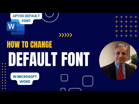 How to Set the Default Font in Microsoft Word (Aptos modern font)