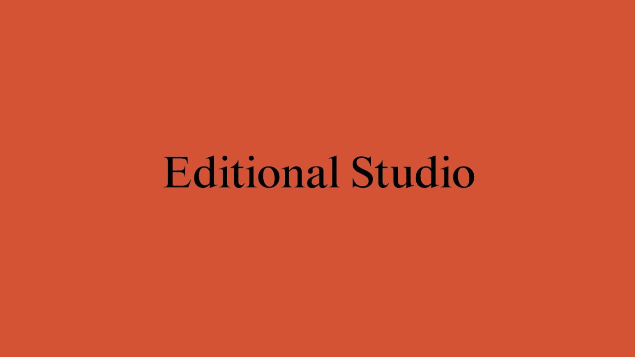 New Architects 4: Editional Studio