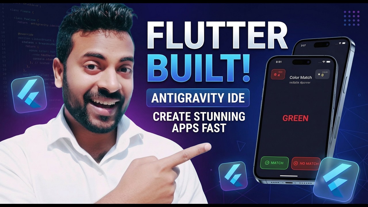 How to Build a Mobile Game in Flutter with Antigravity IDE | Color Match Game