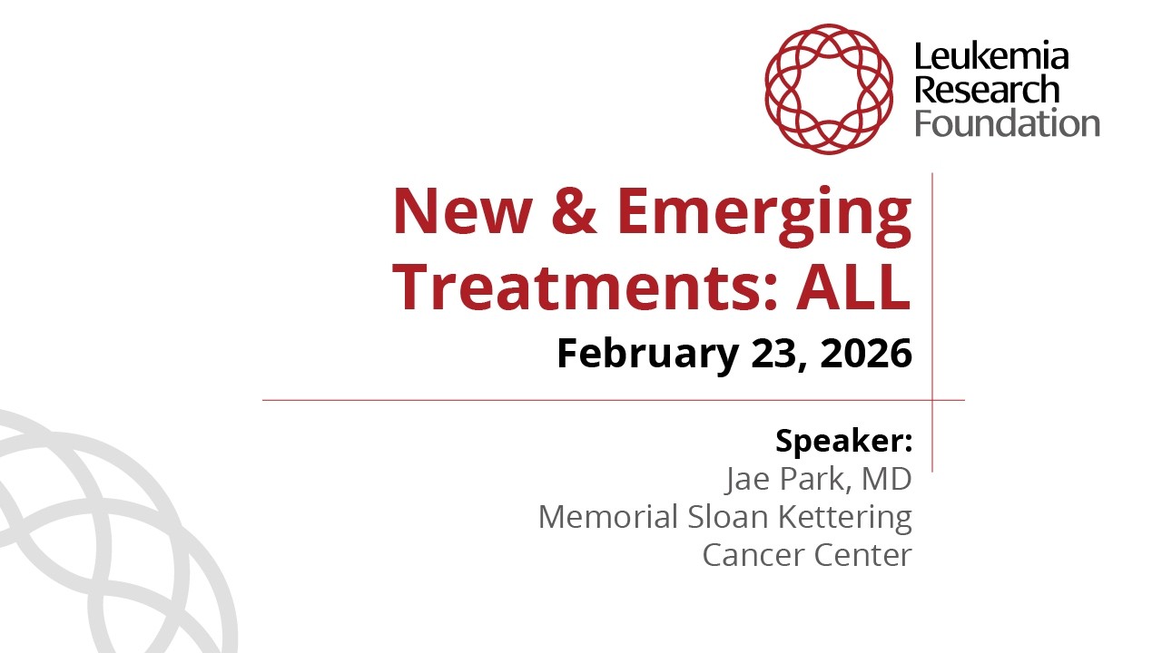 New & Emerging Treatments for ALL - 2026
