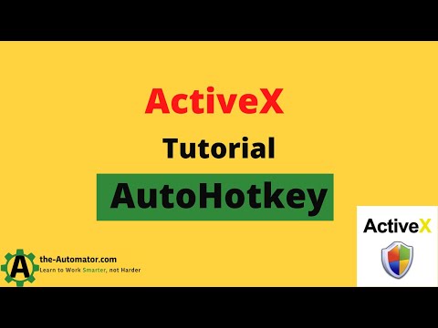 ActiveX GUI tutorial by Maestrith for Joe and HellBent in AutoHotkey v1 | the-Automator