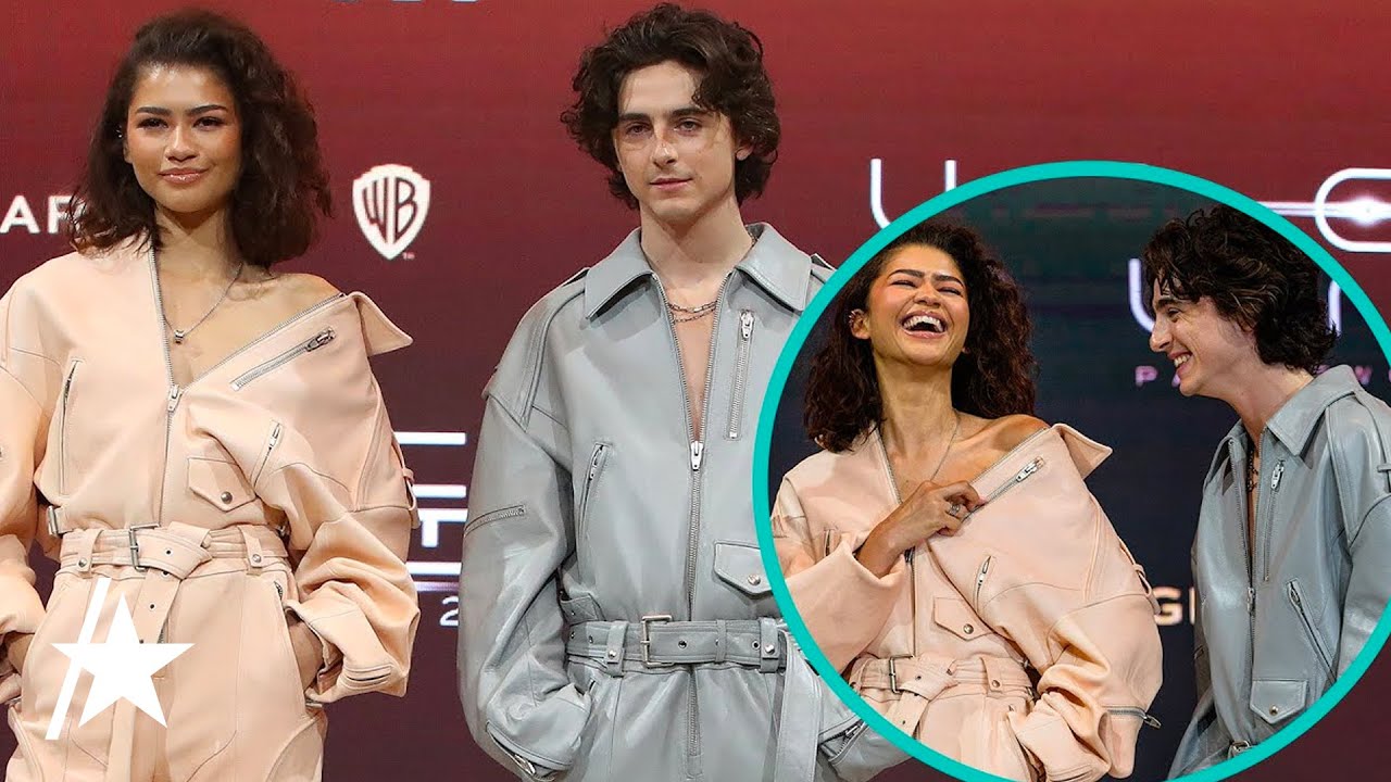 Zendaya & Timothée Chalamet TWIN In Matching Jumpsuits At 'Dune' Event