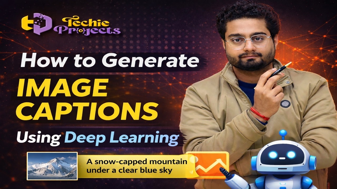 Image Caption Generator using CNN | Deep Learning | Python Projects for Resume