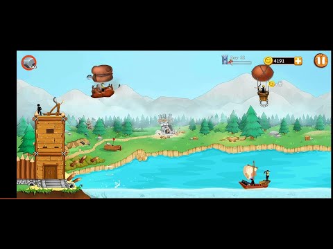 The catapult game.
