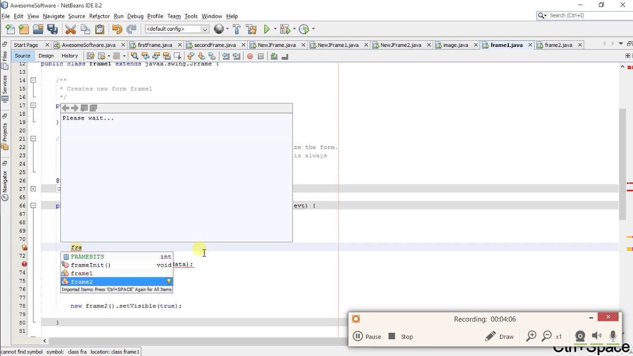 NetBeans Tutorial - 12 - Pass Arguments/Variables/Data between JFrames