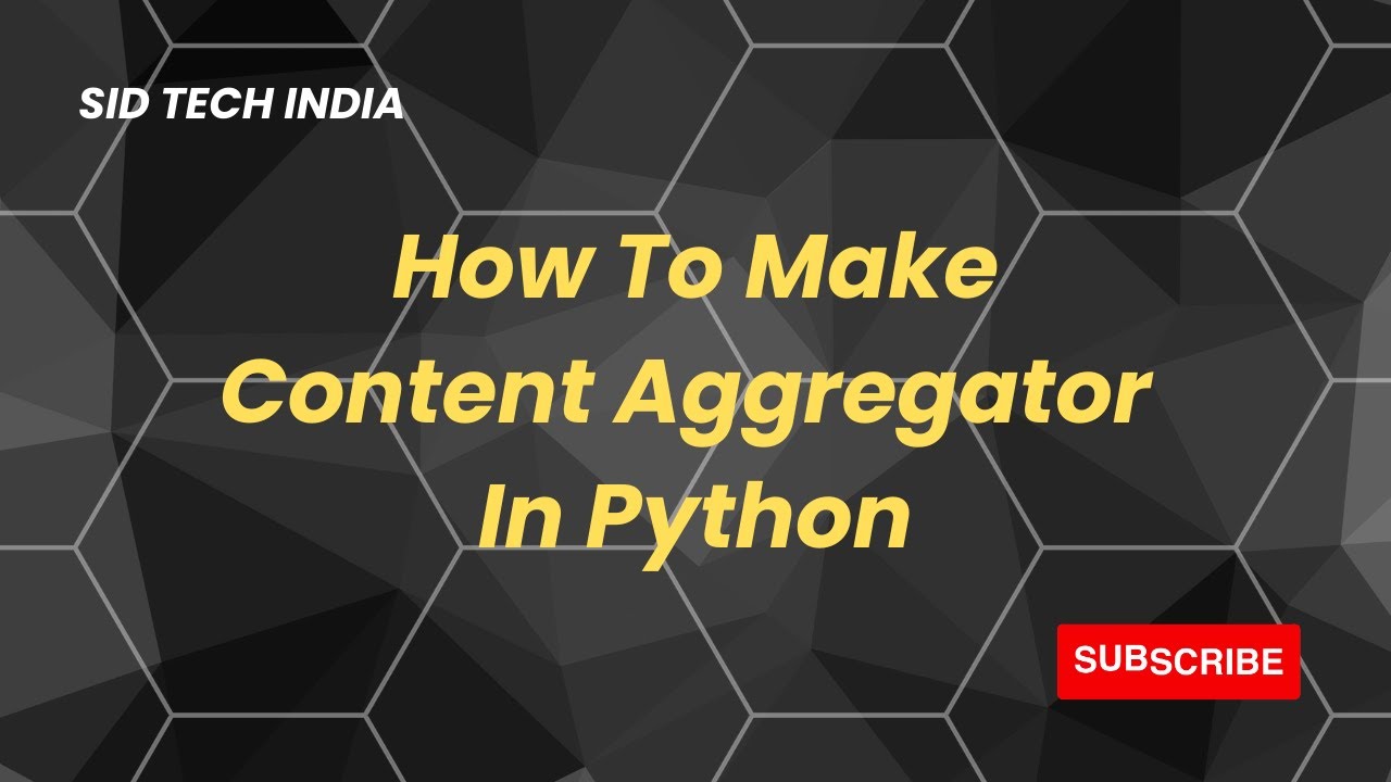 How To Make Content Aggregator In Python | Cartoon On & On