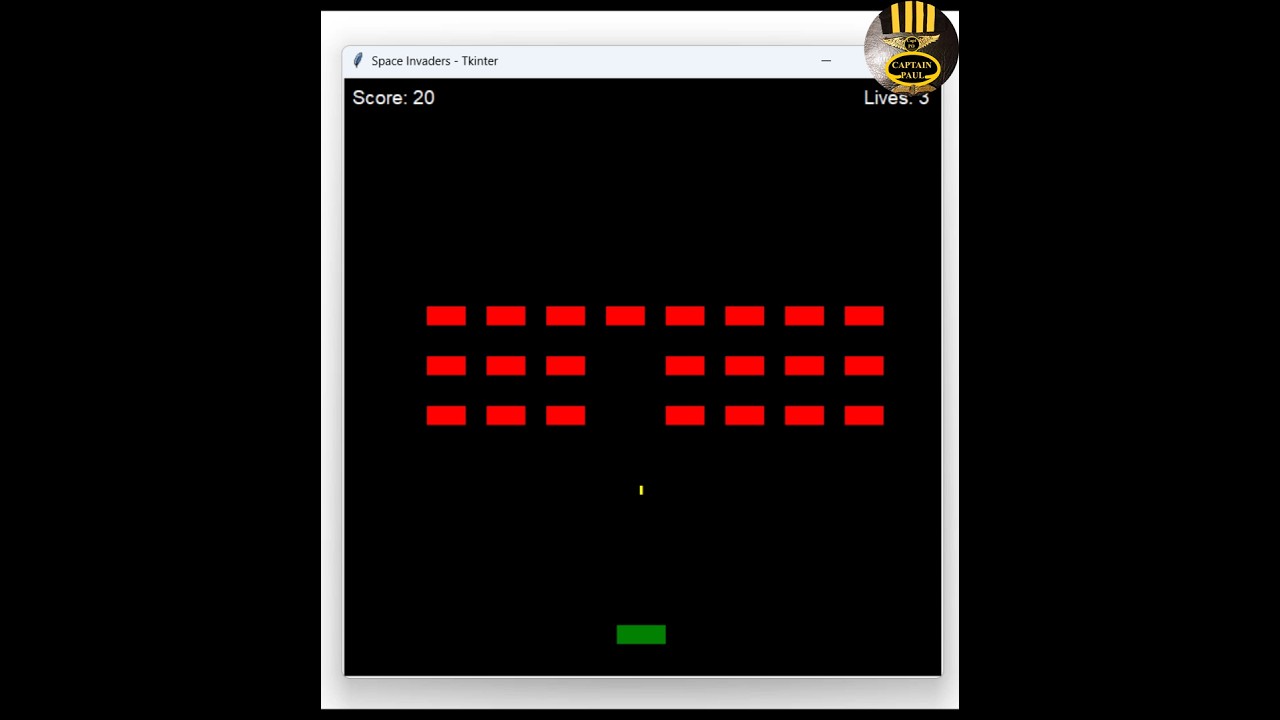 Build Space Invaders in Python Tkinter | Full Game Tutorial