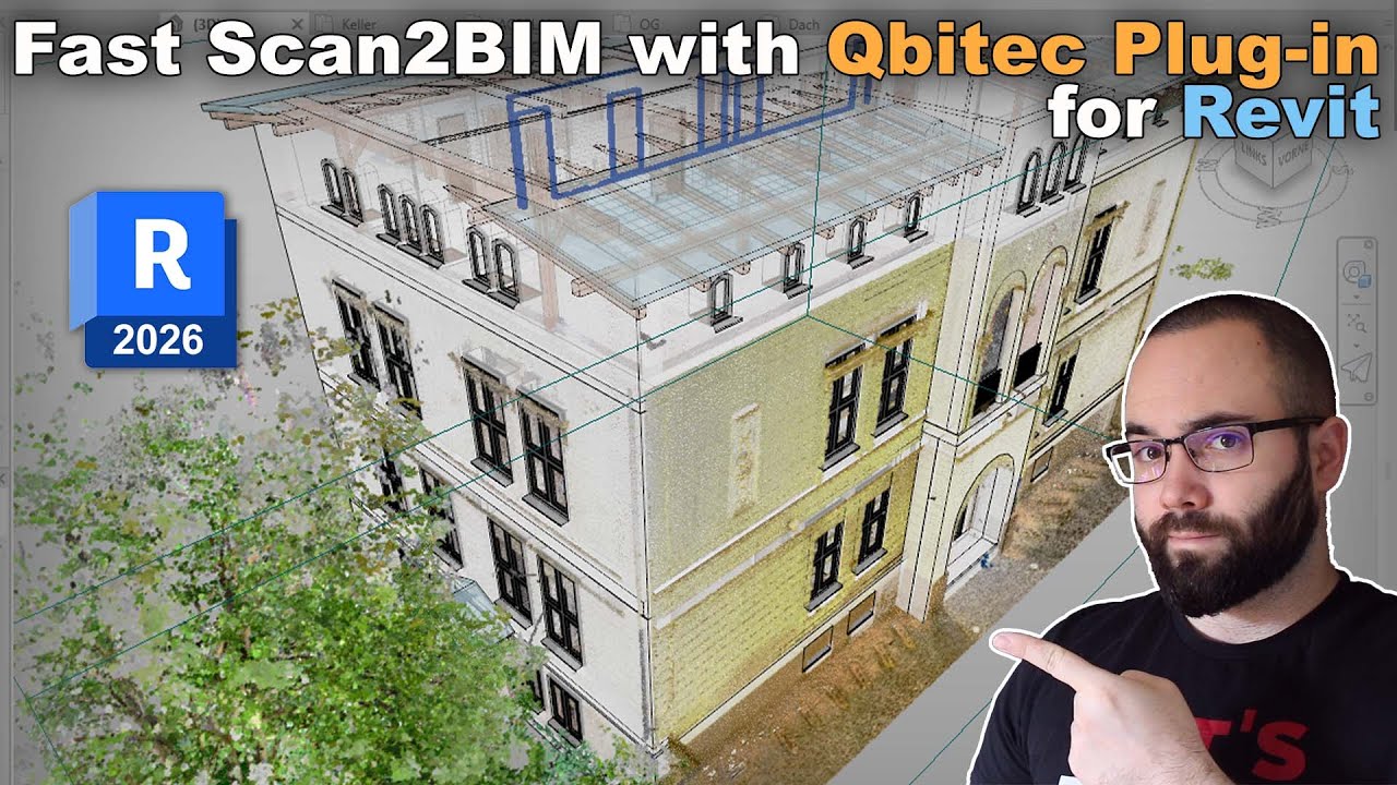 Point cloud Plug-in for Revit 2026 | Qbitec for Revit Tutorial