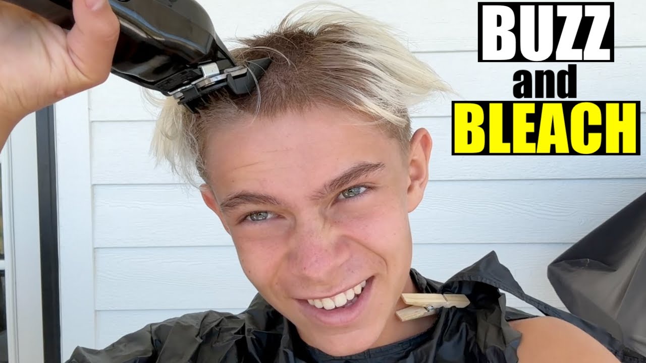 NEW BUZZ and BLEACH HAIRCUT for HIGH SCHOOL! 💇‍♂️🏫