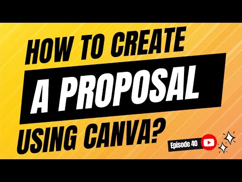 How to create a BUSINESS PROPOSAL using Canva? #canva #projectproposal #design #businessproposal