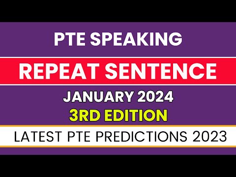 Repeat Sentence: Practice Test - 15 Video Lecture - Speaking and ...