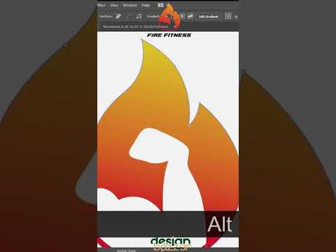 gym logo design tutorial shorts | adobe illustrator tutorial | designbazzar