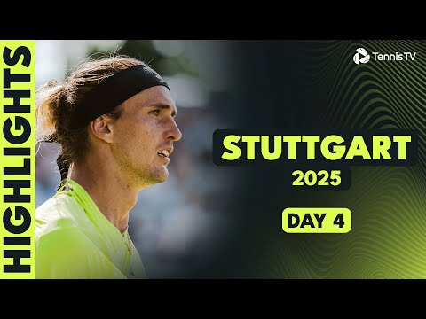 Zverev Plays Moutet; Auger-Aliassime, Nakashima & More In Action | Stuttgart 2025 Day 4 Highlights