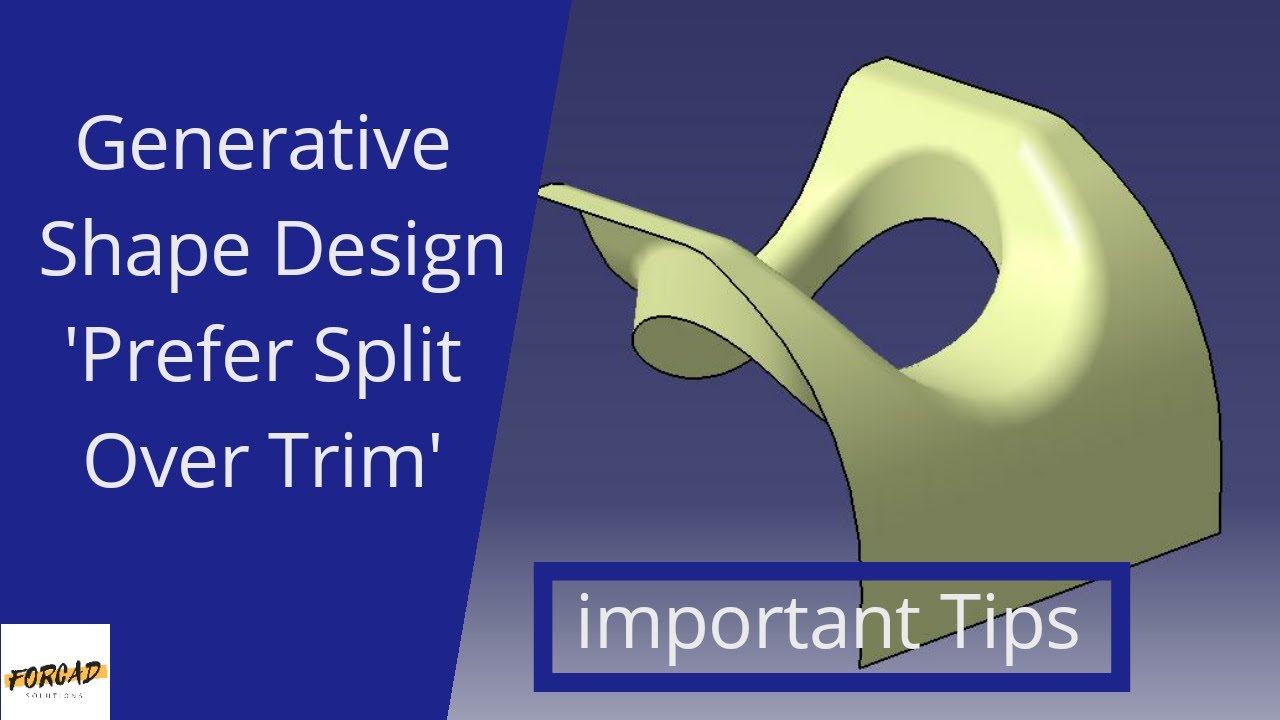 Generative Shape Design | Prefer Split Over Trim | CatiaV5 Tutorials
