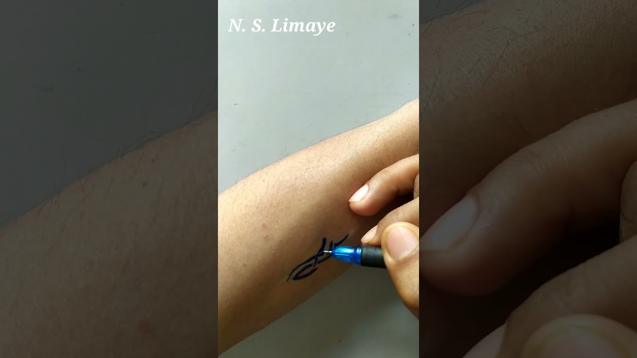 How To Draw Vector Tatoo Art On Arm #shortsindia #youtubeshorts #shortsviral