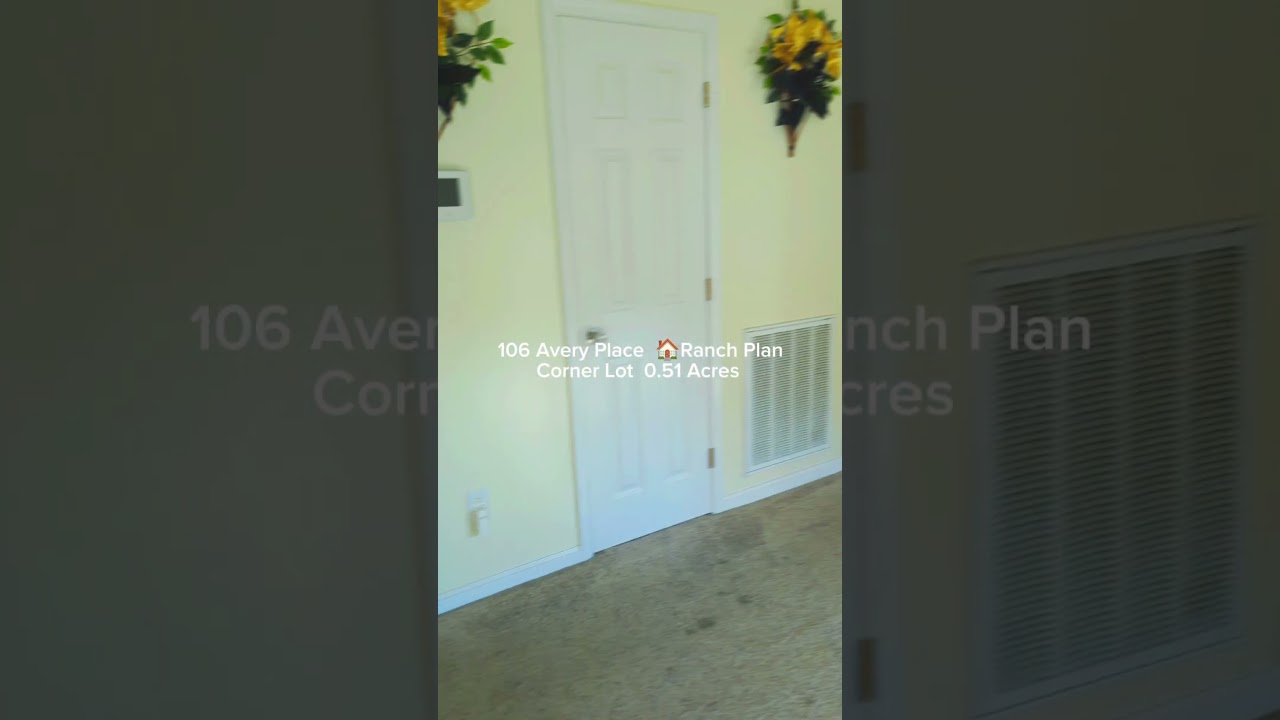 106 Avery Place Goldsboro NC 3BEDROOM one level home on a Corner lot slightly over half of Acre.