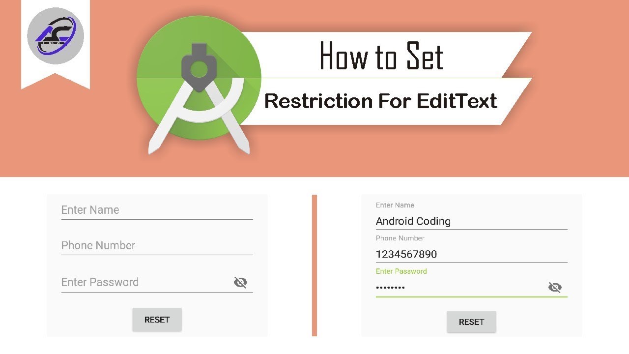 How to Set Restriction For EditText in Android Studio | EditTextRestrictoin | Android Coding