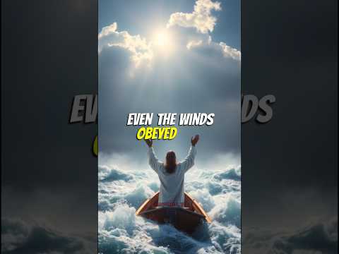 🌊In the Storm… He Walked on Water! ✝️ Jesus Saves! #jesuswalksonwater