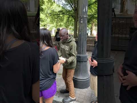 Clothes Donation Drive to Food Donation in Downtown Atlanta #donations #shorts