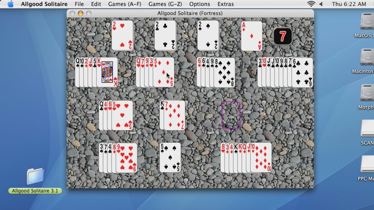 Apple Mac Longplay - Allgood Solitaire - Fortress