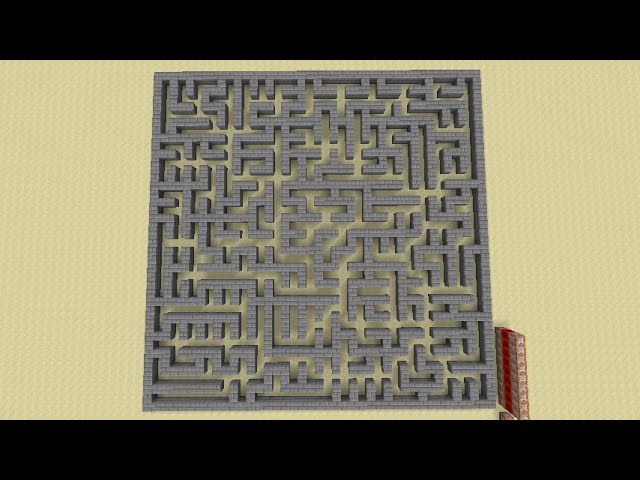 Maze Generation using Prim's Algorithm Minecraft Map