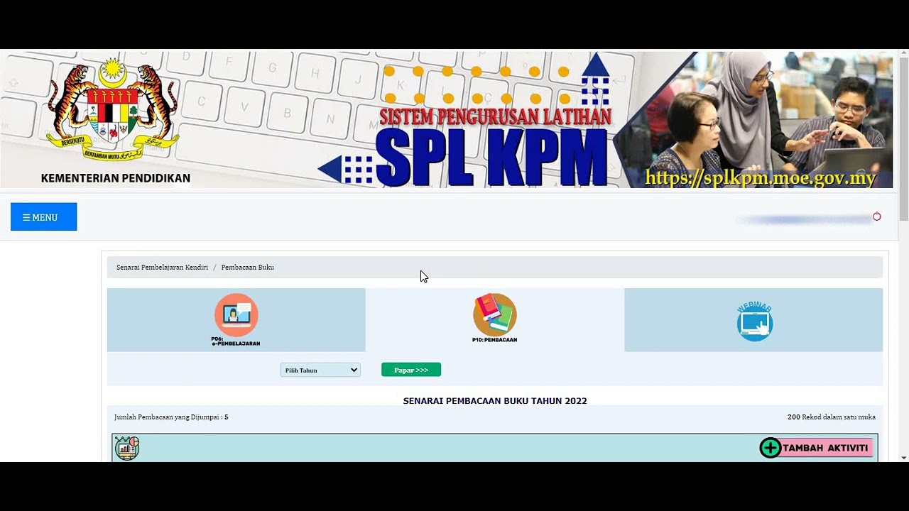 SPLKPM 2022 CARA DAFTAR PEMBACAAN BUKU