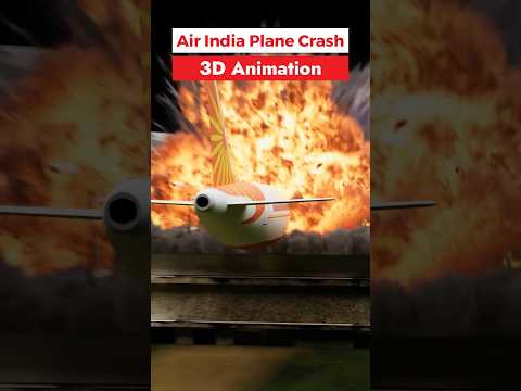 Ahmedabad Air India Plane Crash (3D Animation)