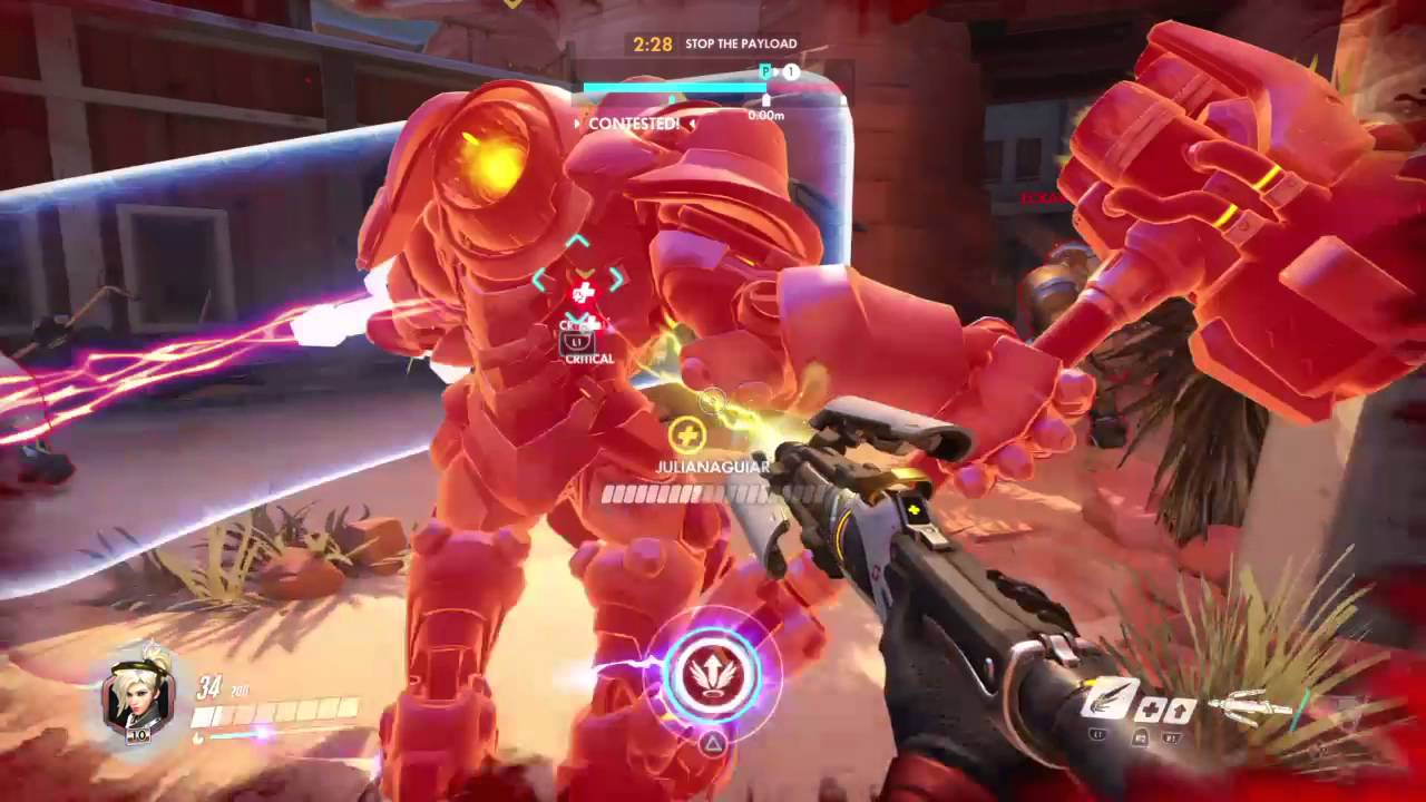 Overwatch PS4 Mercy Gameplay